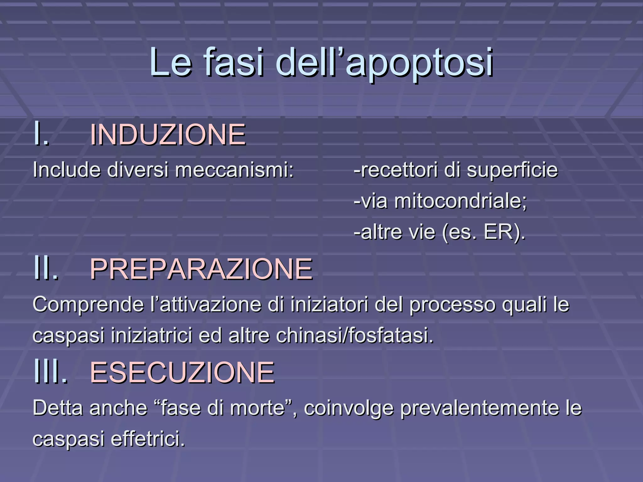 Vie biomolecolari dell’apoptosi | PPT