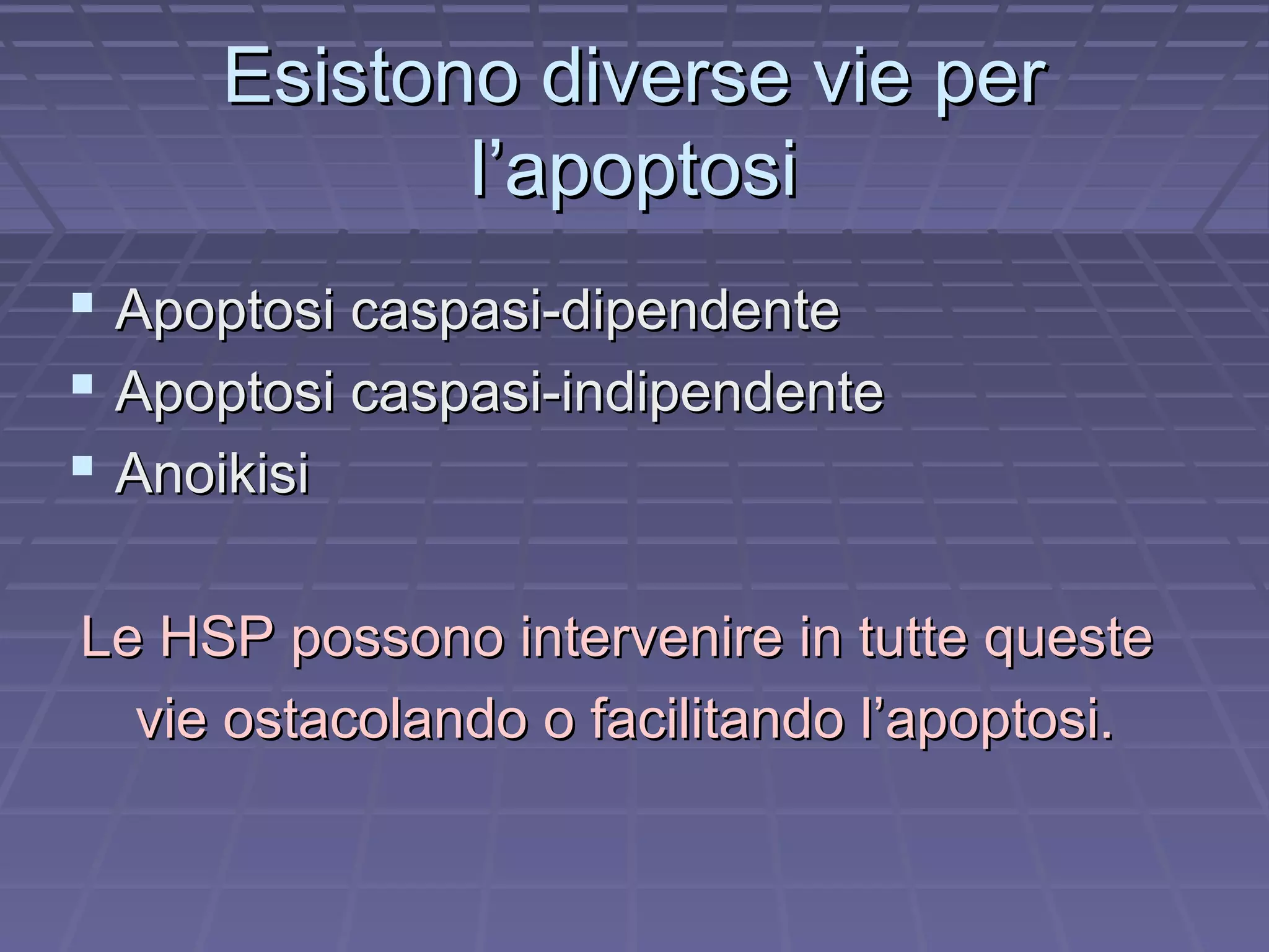 Vie biomolecolari dell’apoptosi | PPT