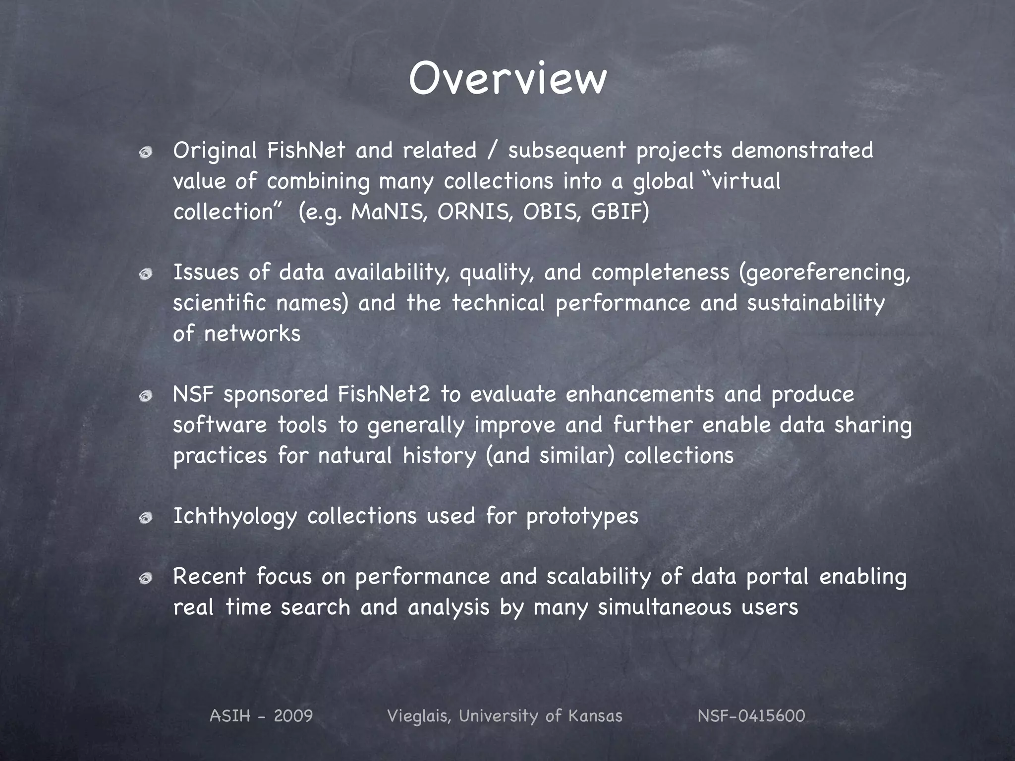 ASIH Fishnet2 Presentation | KEY