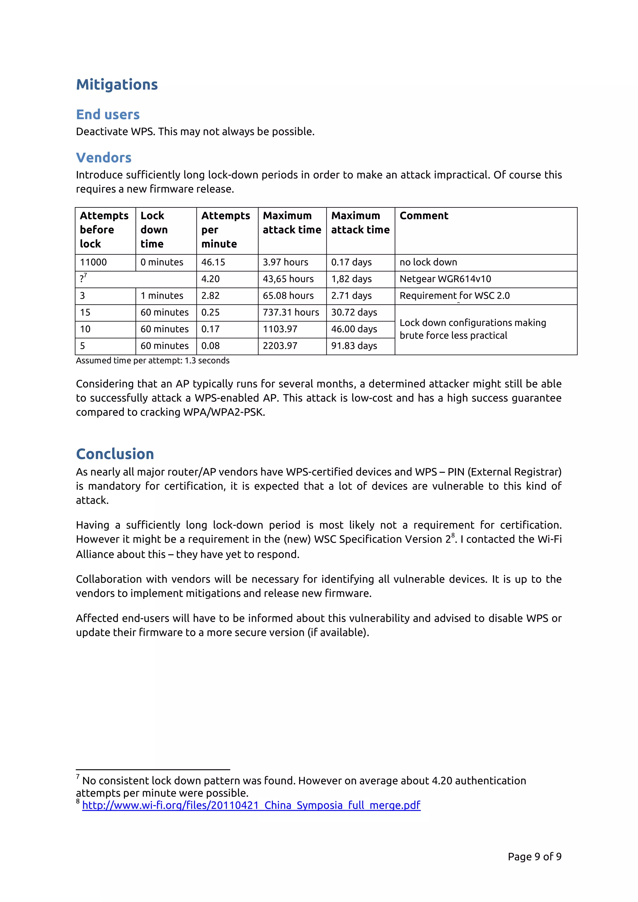 Brute forcing Wi-Fi Protected Setup | PDF