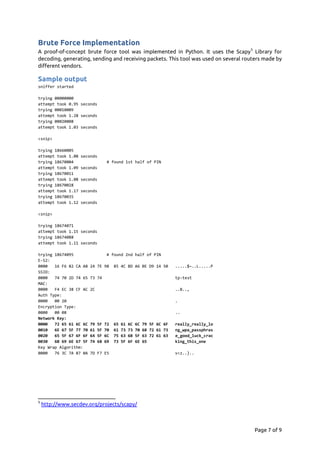 Brute forcing Wi-Fi Protected Setup | PDF