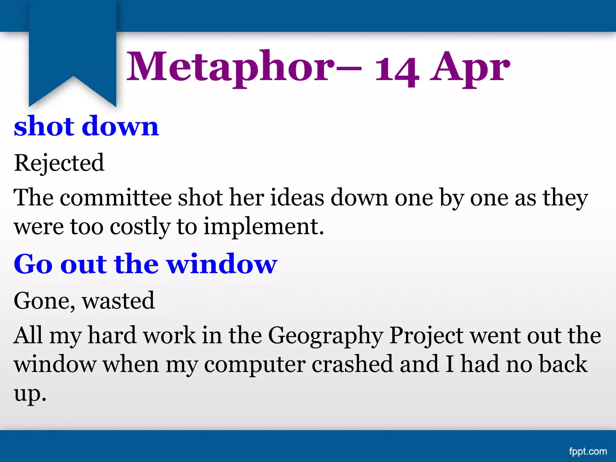 VIE - Metaphors | PPT