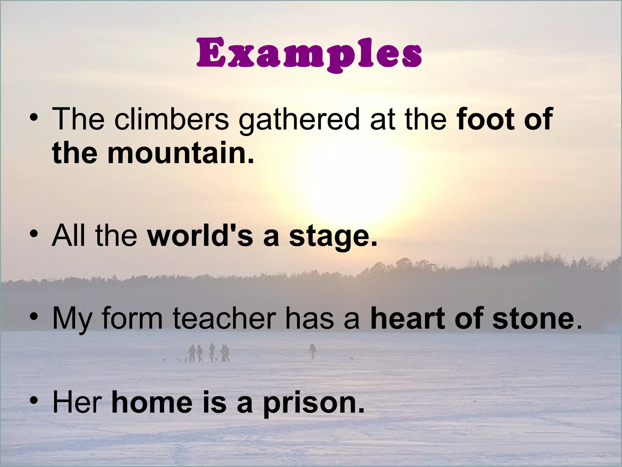 VIE - Metaphors | PPT