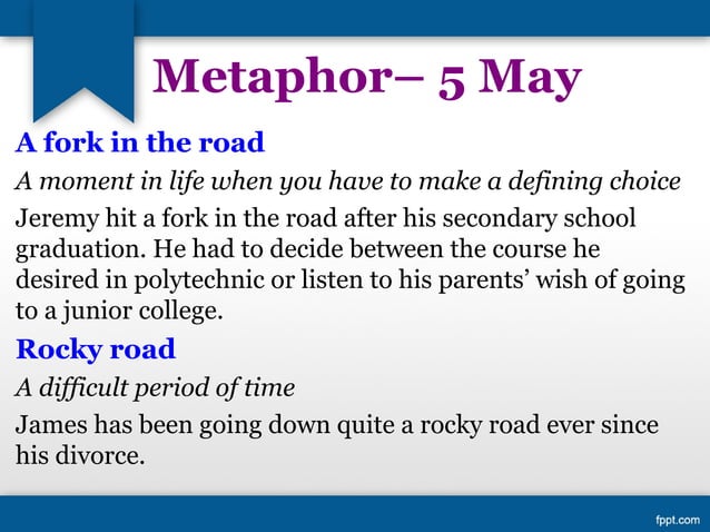 VIE - Metaphors | PPT