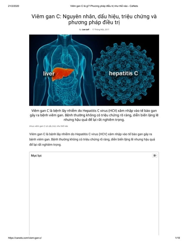 Viem gan c canets | PDF