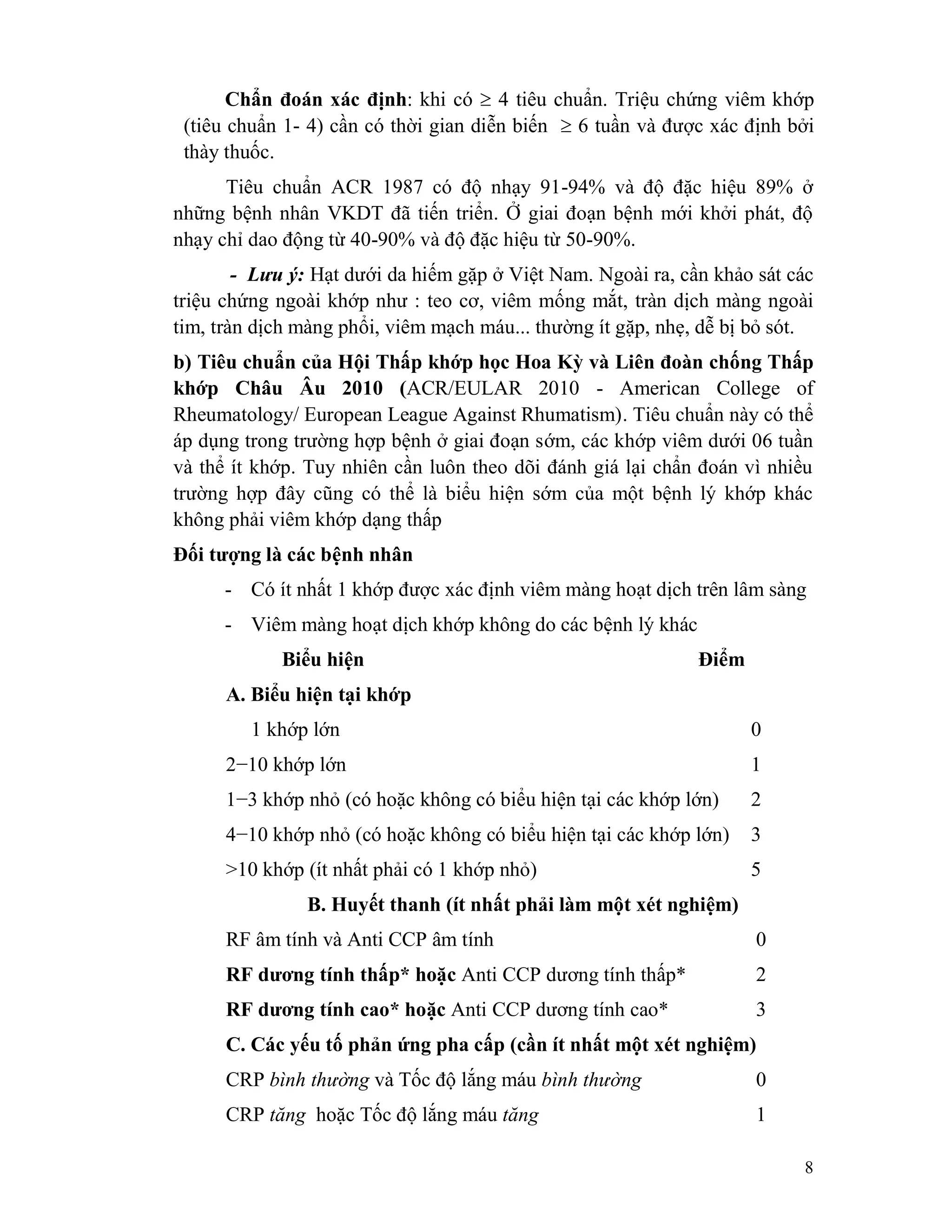 Viem khop dang thap. bo y te | PDF