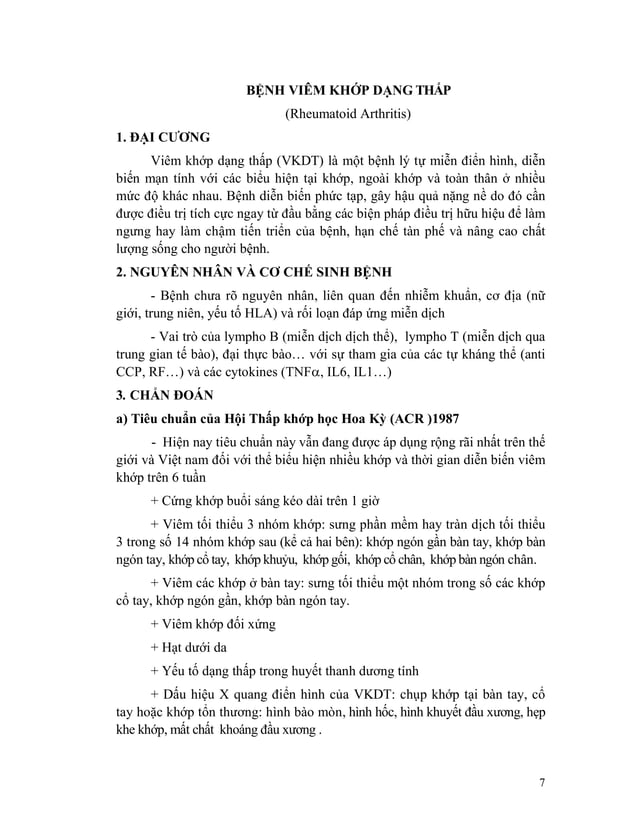 Viem khop dang thap. bo y te | PDF