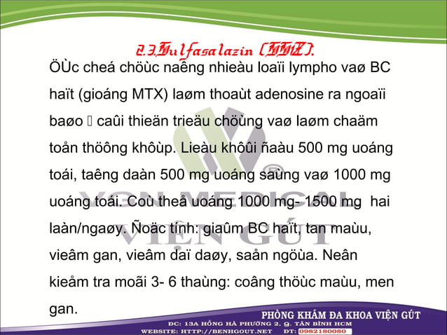 Viem khop dang thap vien gut | PPT