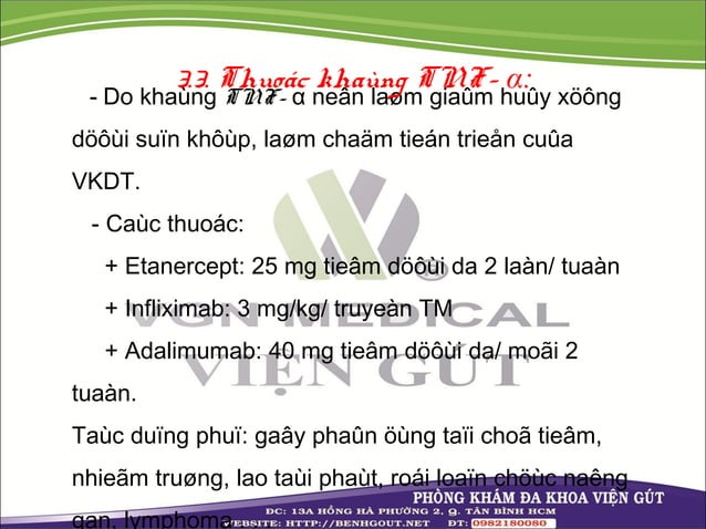 Viem khop dang thap vien gut | PPT