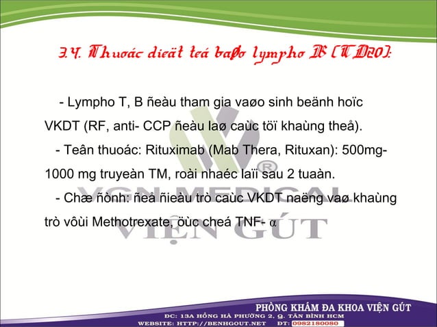 Viem khop dang thap vien gut | PPT