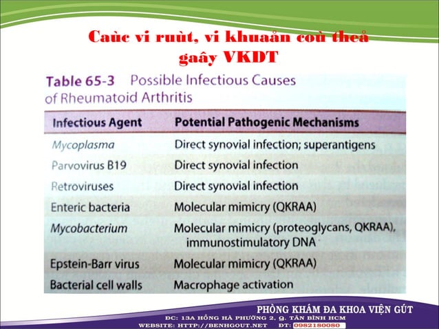 Viem khop dang thap vien gut | PPT