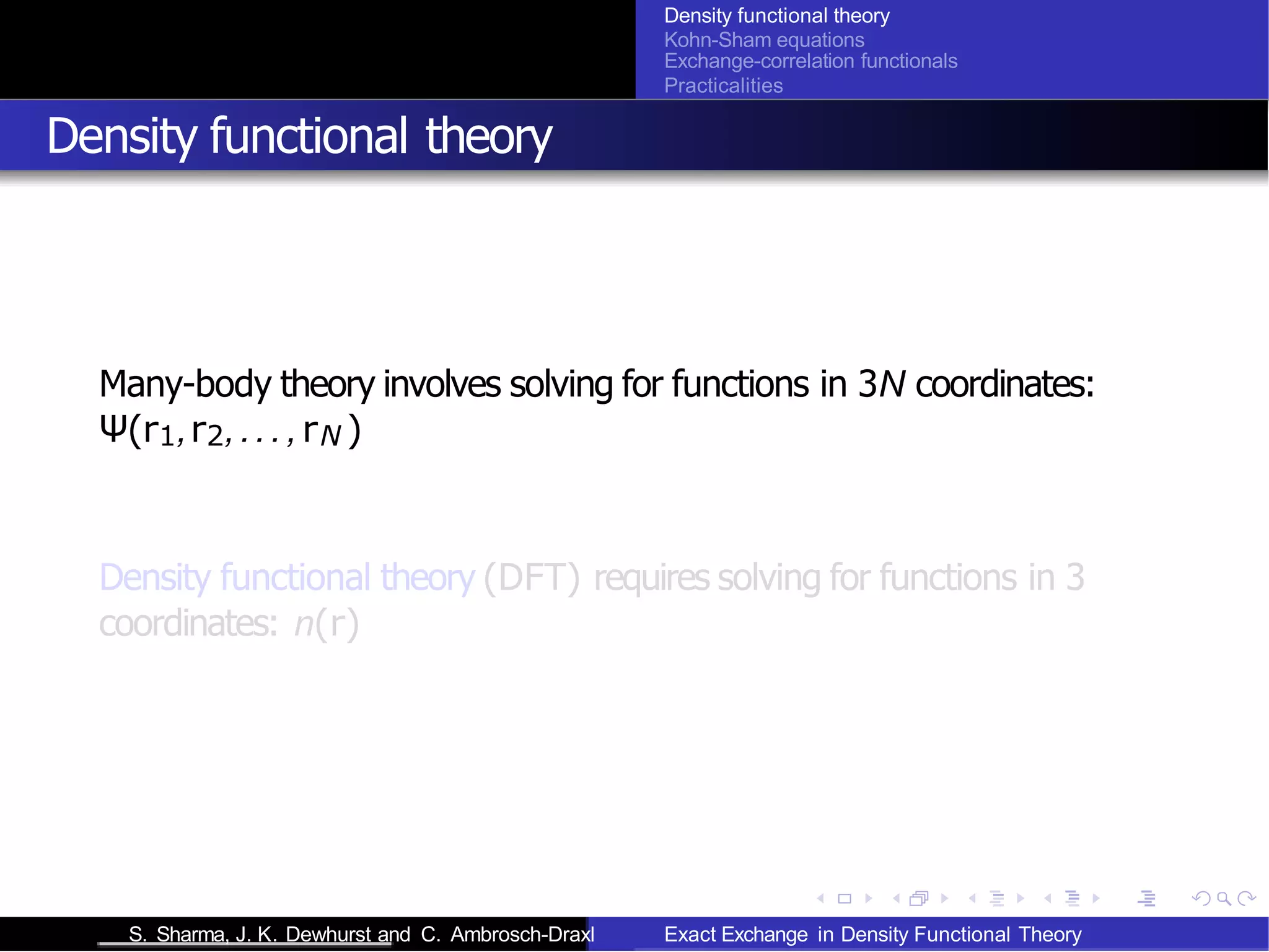 Exact Exchange in Density Functional Theory | PPTX