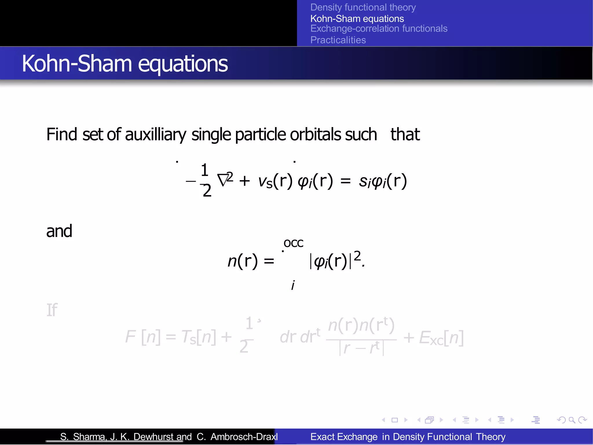 Exact Exchange in Density Functional Theory | PPTX | Chemistry | Science
