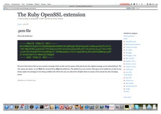The Ruby OpenSSL extension | PPT
