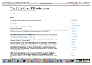 The Ruby OpenSSL extension | PPT
