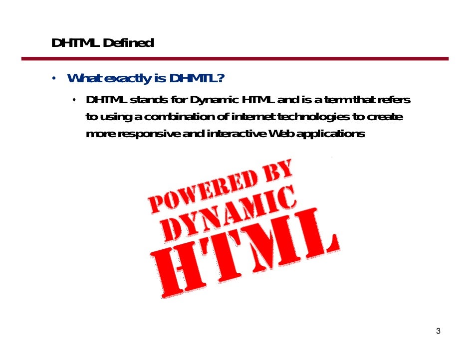 Energizing Your Ui With Dhtml