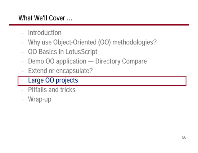 The View Object Orientated Programming In Lotuscript Ppt