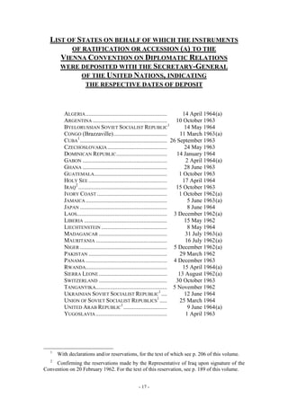 Vienna convention (1961) e | PDF