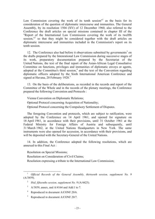 Vienna convention (1961) e | PDF