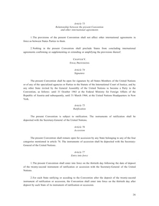 Vienna convention on consular relations | PDF