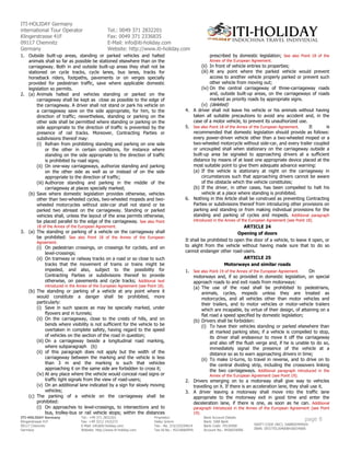 Vienna Convention on Road Traffic from 08th November 1968 | PDF