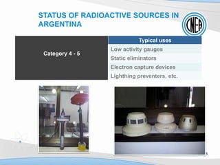 SEALED SOURCES AND DSRS MANAGEMENT - Report from Argentina | PDF