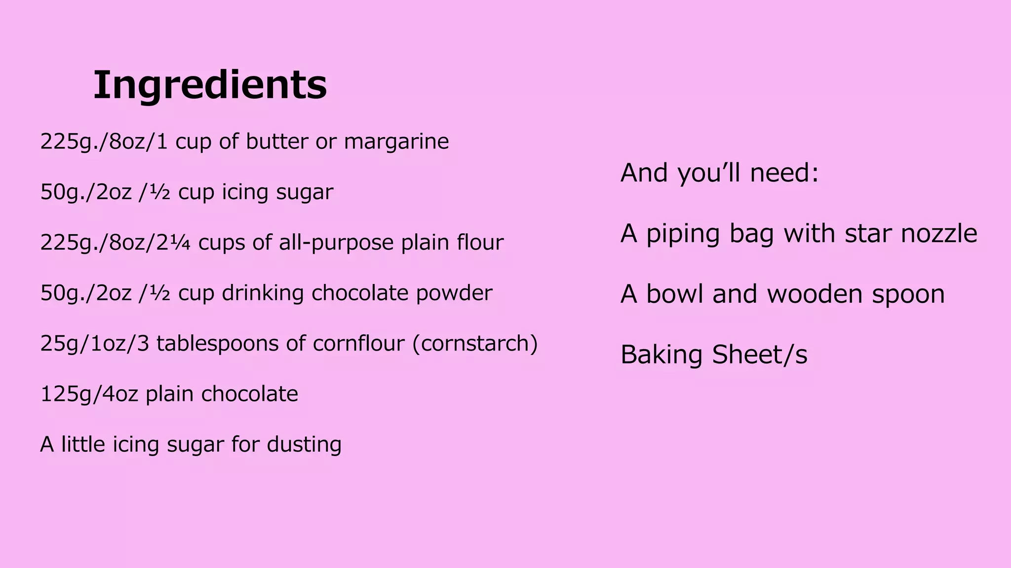 Viennese Chocolate Cookies | PPTX | Desserts and Baking | Food & Drink