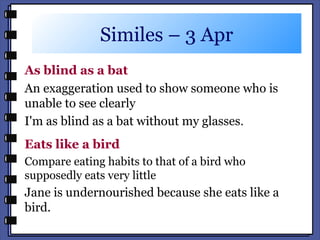 VIEs on similes | PPT