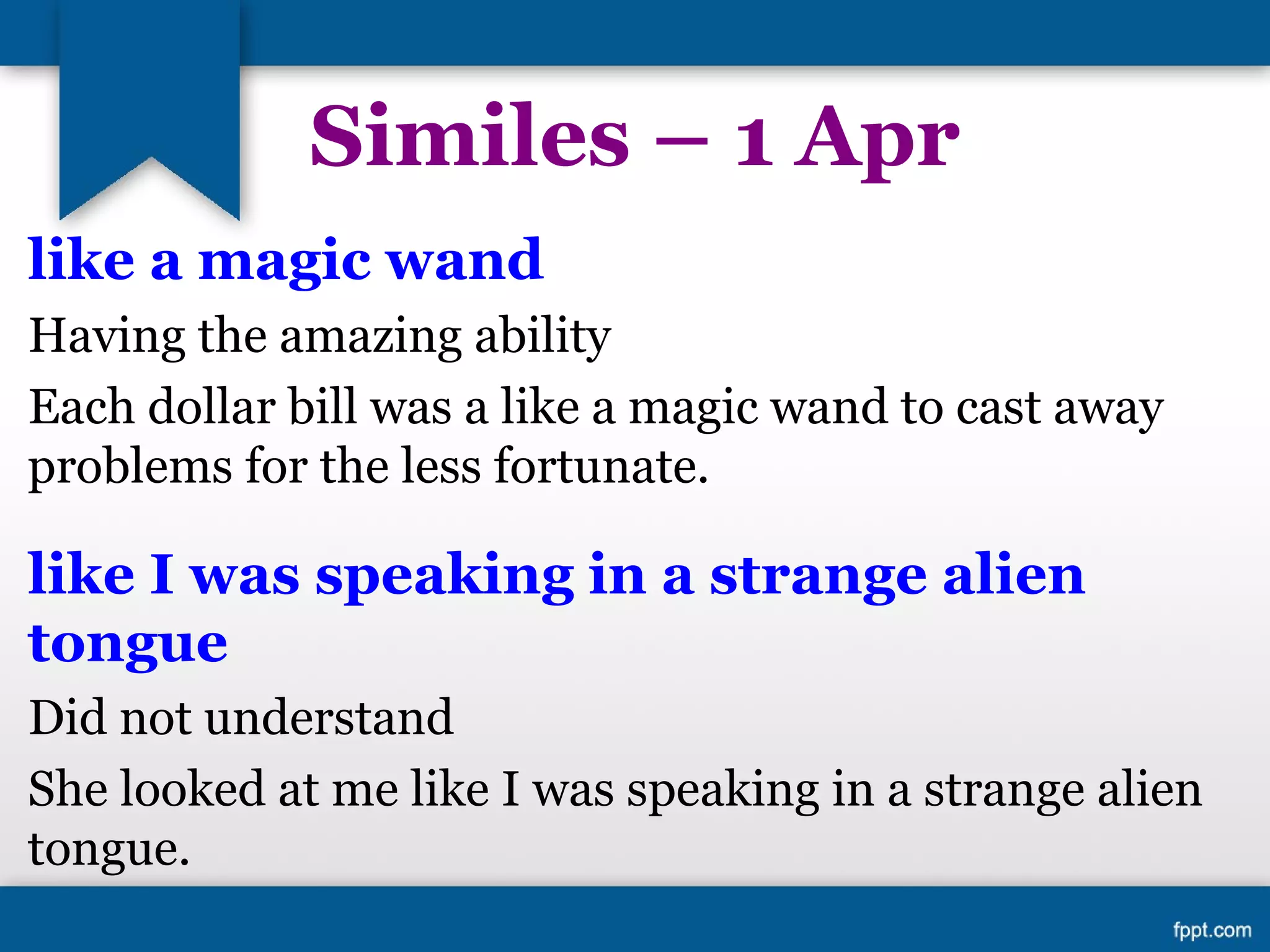 VIE on Similes 2014 | PPT