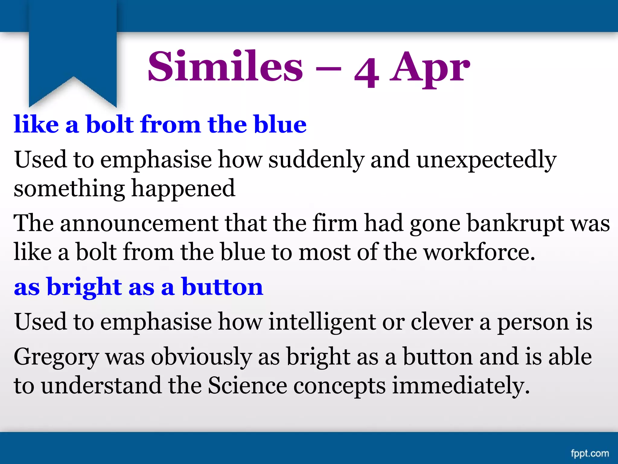 VIE on Similes 2014 | PPT