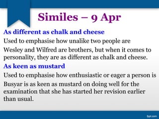 VIE on Similes 2014 | PPT
