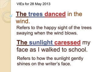 VIEs on Personification | PPT