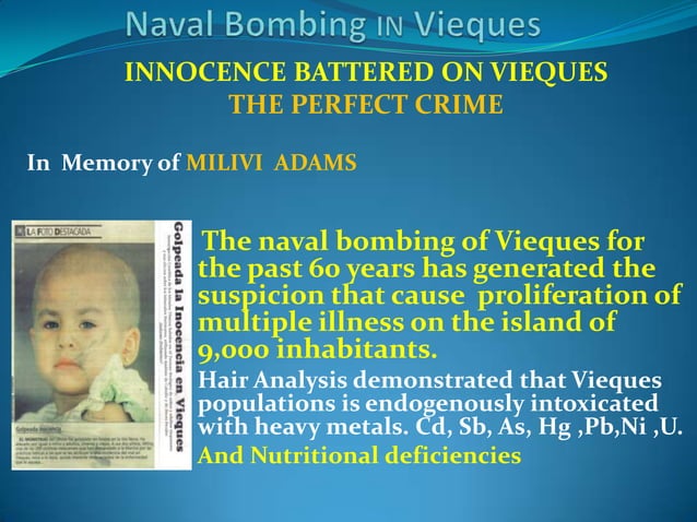 NAVAL BOMBING IN VIEQUES | PPTX