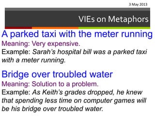 Vi es on metaphors | PPT