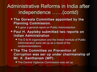 Second Administrative Reforms Commission ppt | PPT