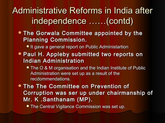 Second Administrative Reforms Commission ppt | PPT