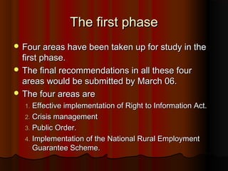 Second Administrative Reforms Commission ppt | PPT