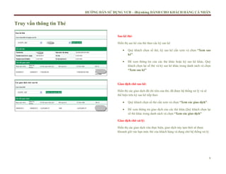 Vietcombank : Hướng dẫn sử dụng dịch vụ ngân hàng điện tử (VCB-iB@nking) dành cho cá nhân | PDF