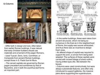 Comparison between early christian and byzantine architecture | PPTX