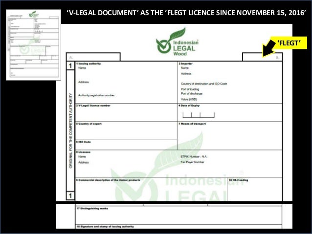 Indonesia-European Union FLEGT VPA “Managing FLEGT LICENCE”