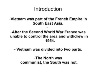 Vietnam GCSE History Coursework - Introduction | ODP