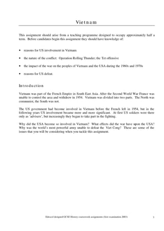 Vietnam War Coursework | PDF
