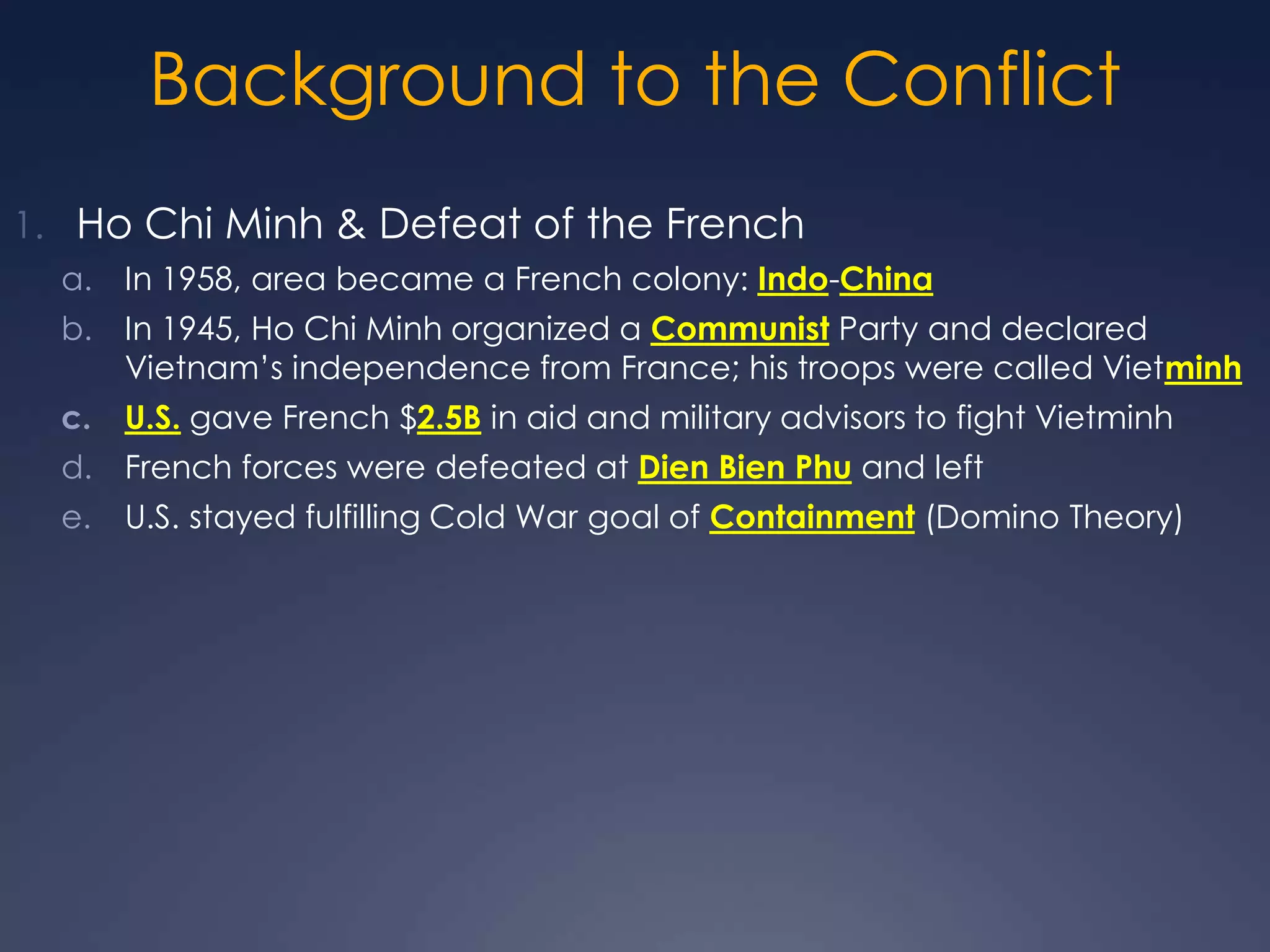 Vietnam War Background | PPTX