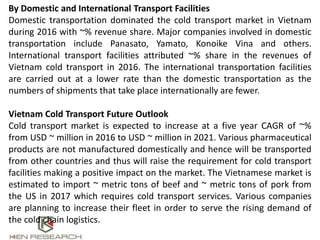 Vietnam Cold Chain Market, Pallet Size Vietnam, Large Warehouses in Vietnam, Cold Chain Delivery ...