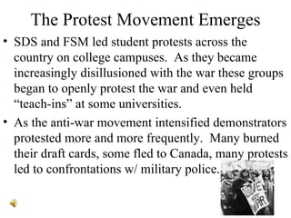Vietnam draft and protests | PPT
