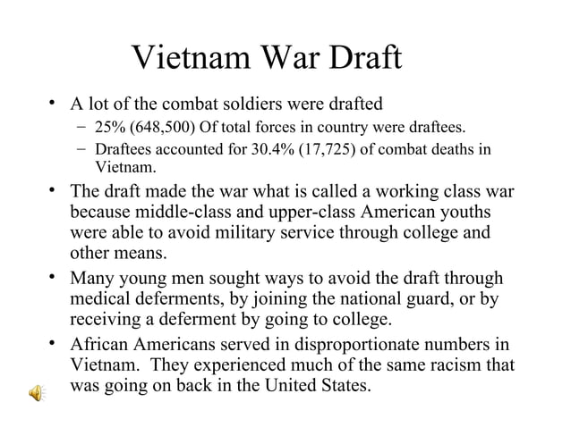Vietnam draft and protests | PPT