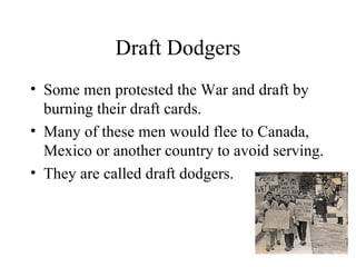 Vietnam draft and protests | PPT