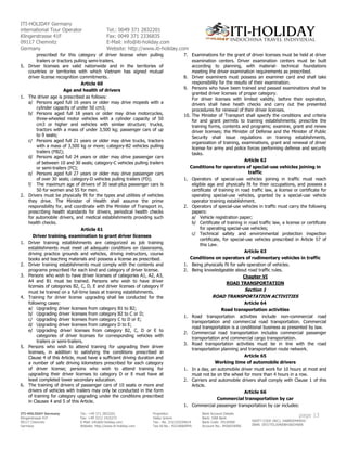 Vietnam Driving License & Traffic Law Vietnam | PDF