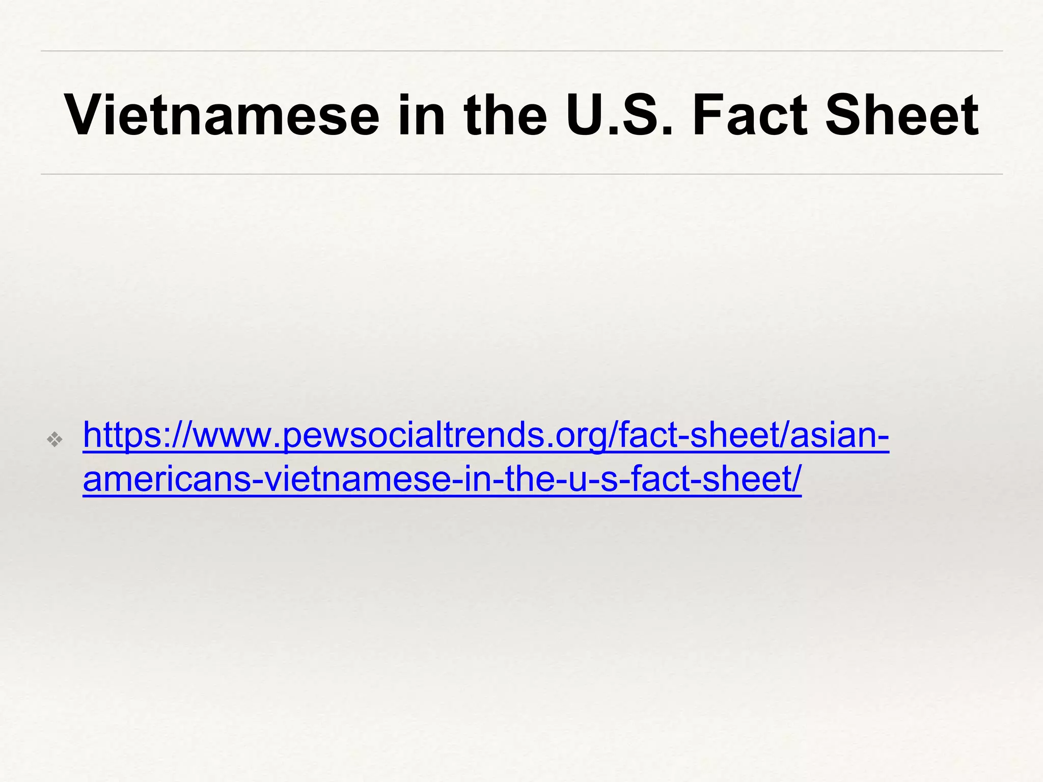 Vietnamese in America History | PPTX
