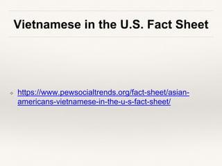 Vietnamese in America History | PPTX